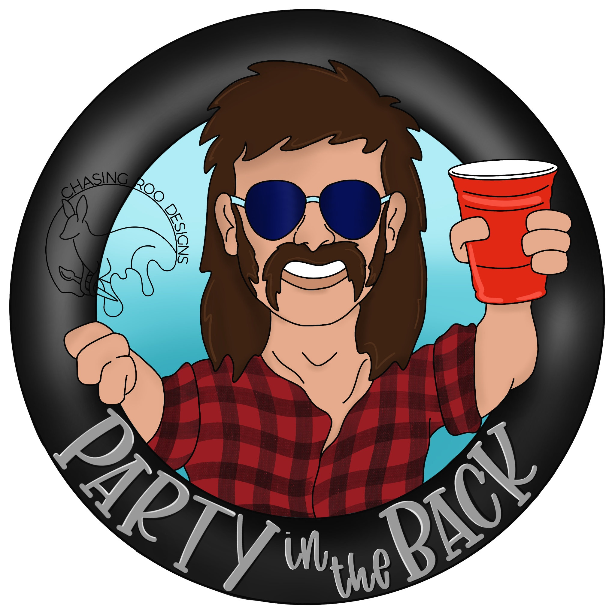 Redneck Party Cartoon