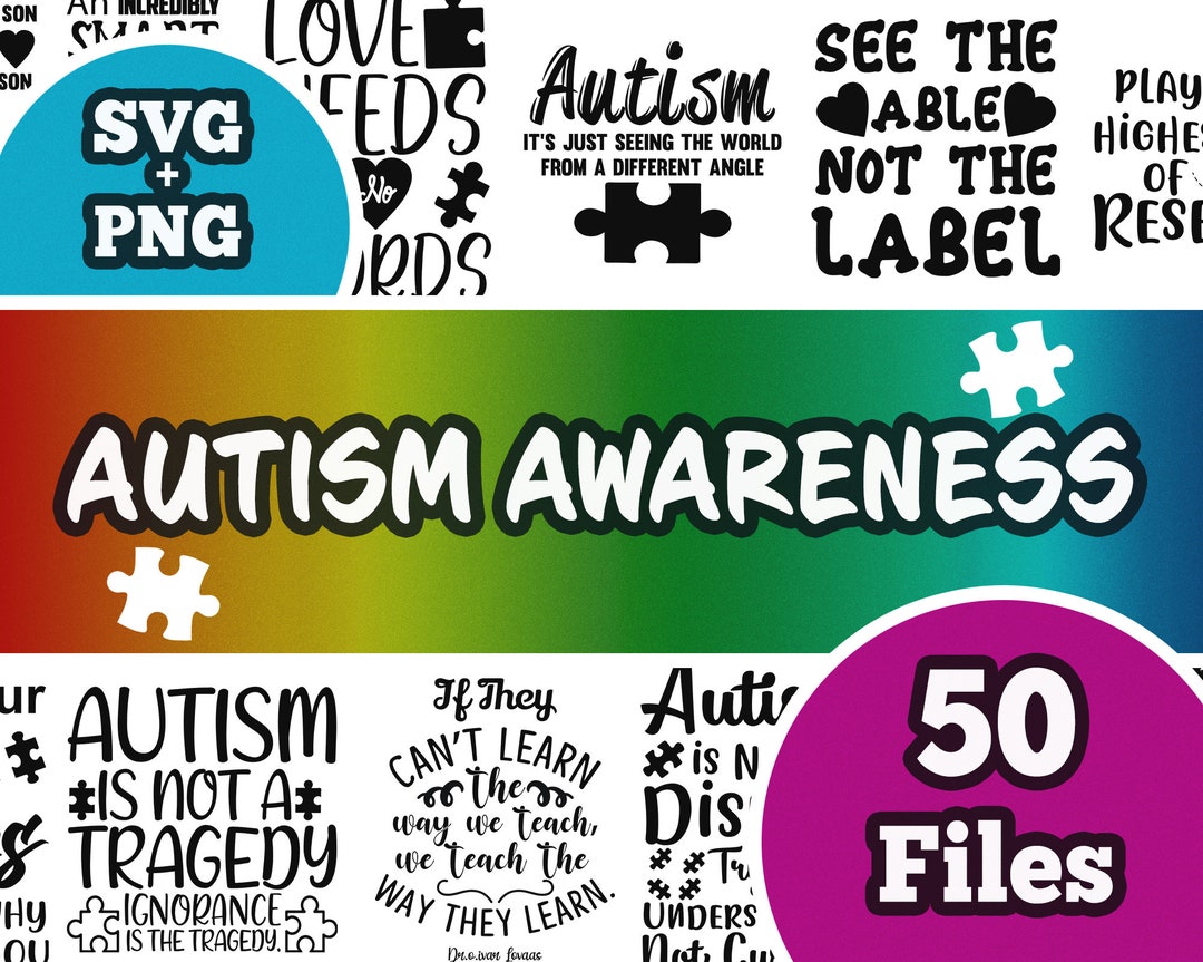 50 Autism Awareness Quote Designs - Etsy