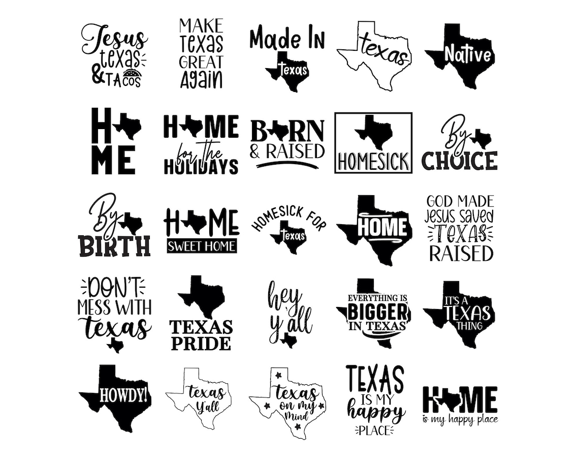 50 Texas Quotes and Saying Files - Etsy