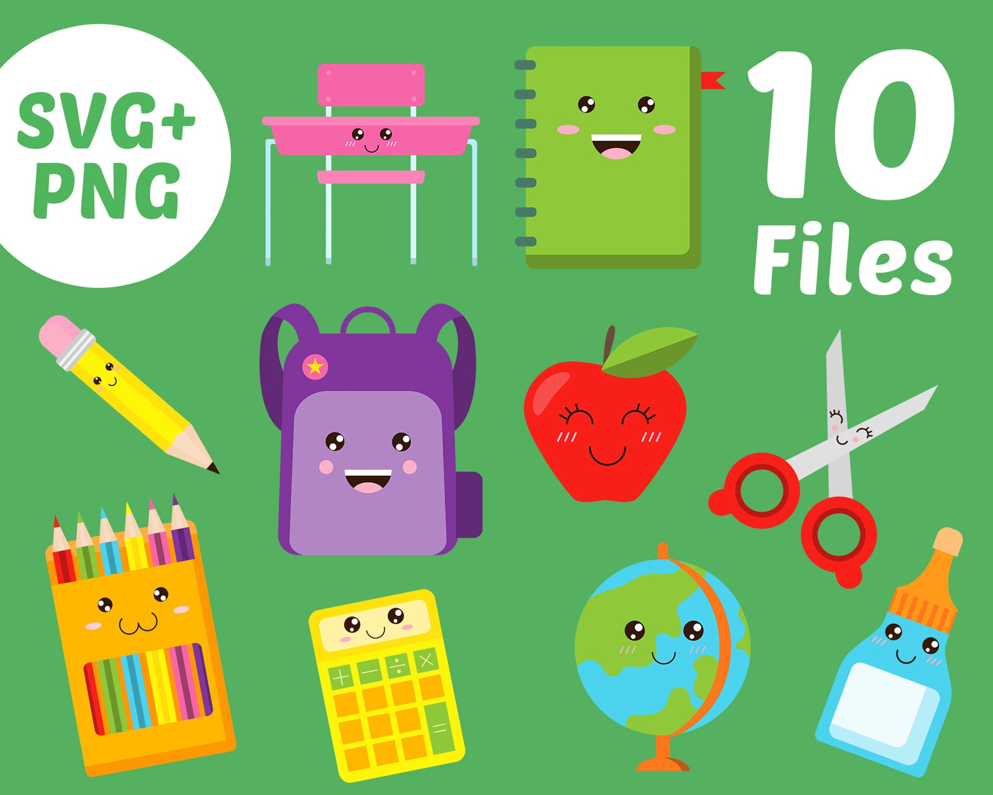 10 Cute Elementary School Classroom Clipart | Etsy