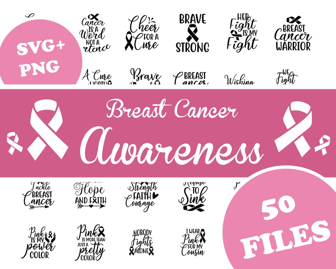 50 Breast Cancer Awareness Files - Etsy