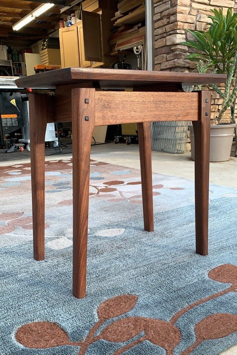Walnut End Table - Etsy