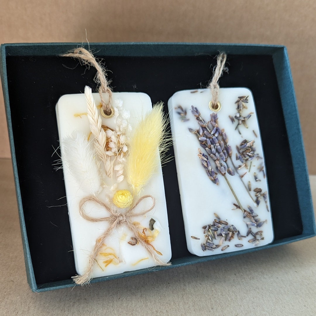 Soy Wax Aroma Tablet Gift Set Luxury Duo Gift Box Wardrobe Freshener ...