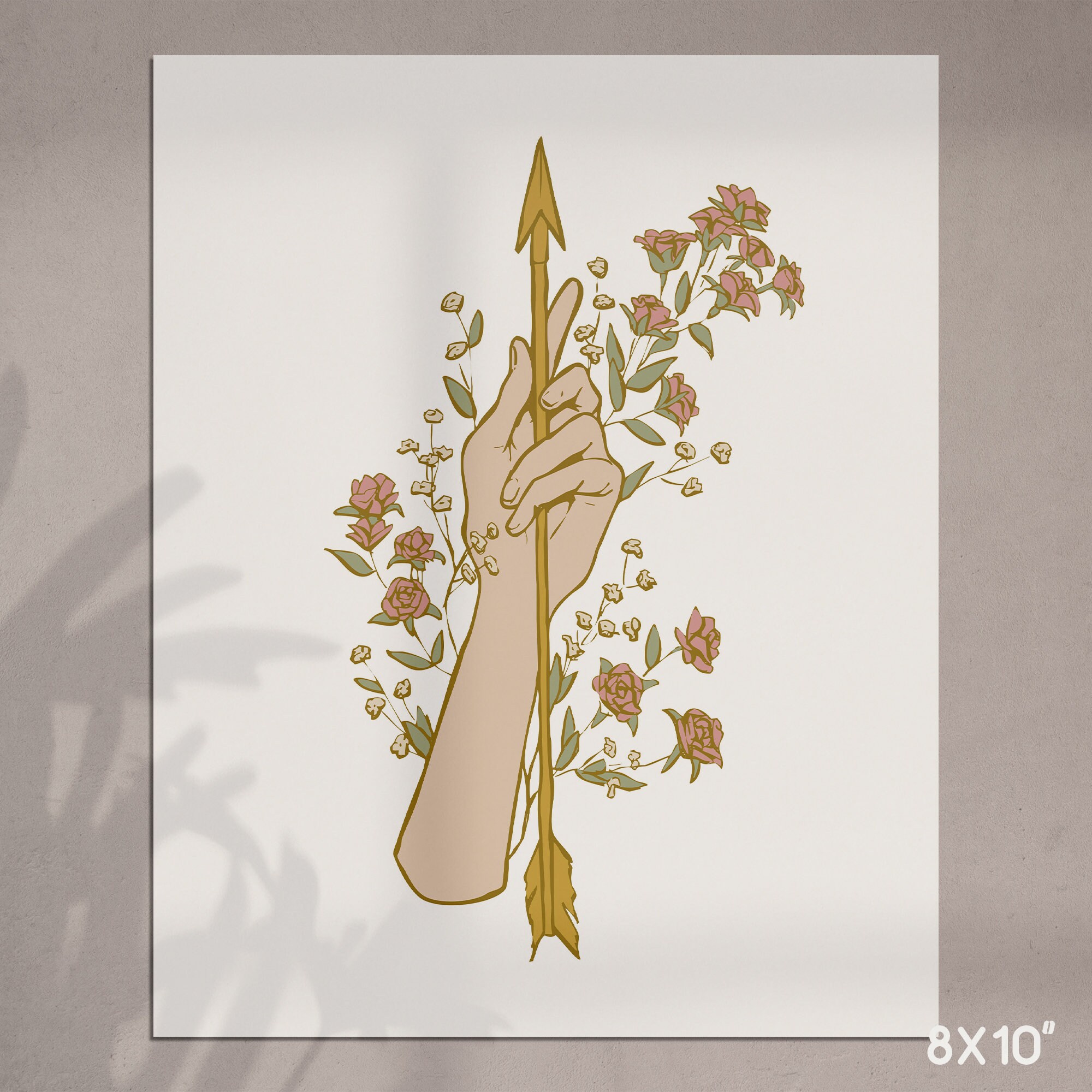Arrow of Artemis Goddess Wall Art Print - Etsy