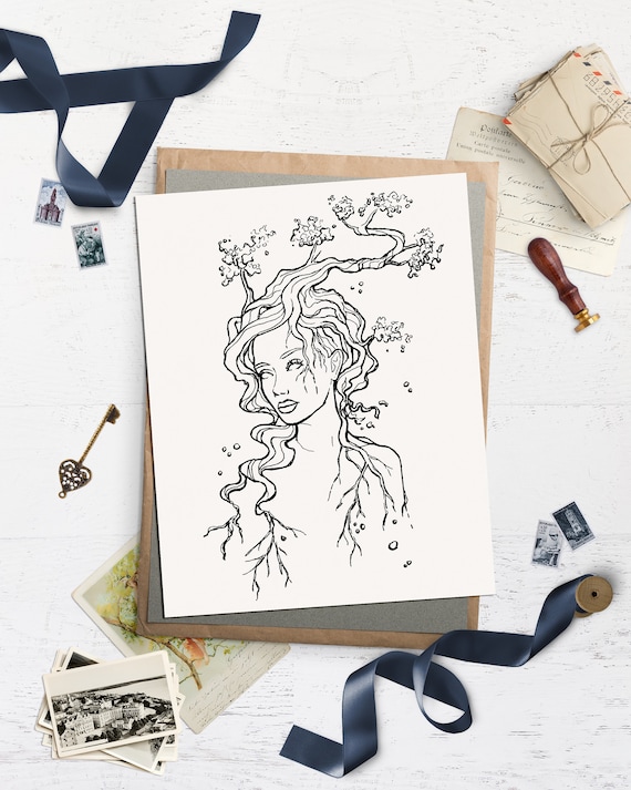 Daphne Tree Nymph Wall Art Print - Etsy