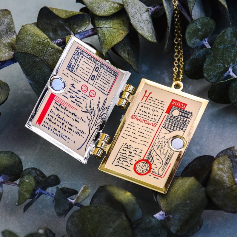 Witch's Spellbook Locket - Etsy