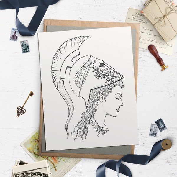 Athena Art Print - Etsy