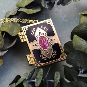 Witch's Spellbook Locket - Etsy