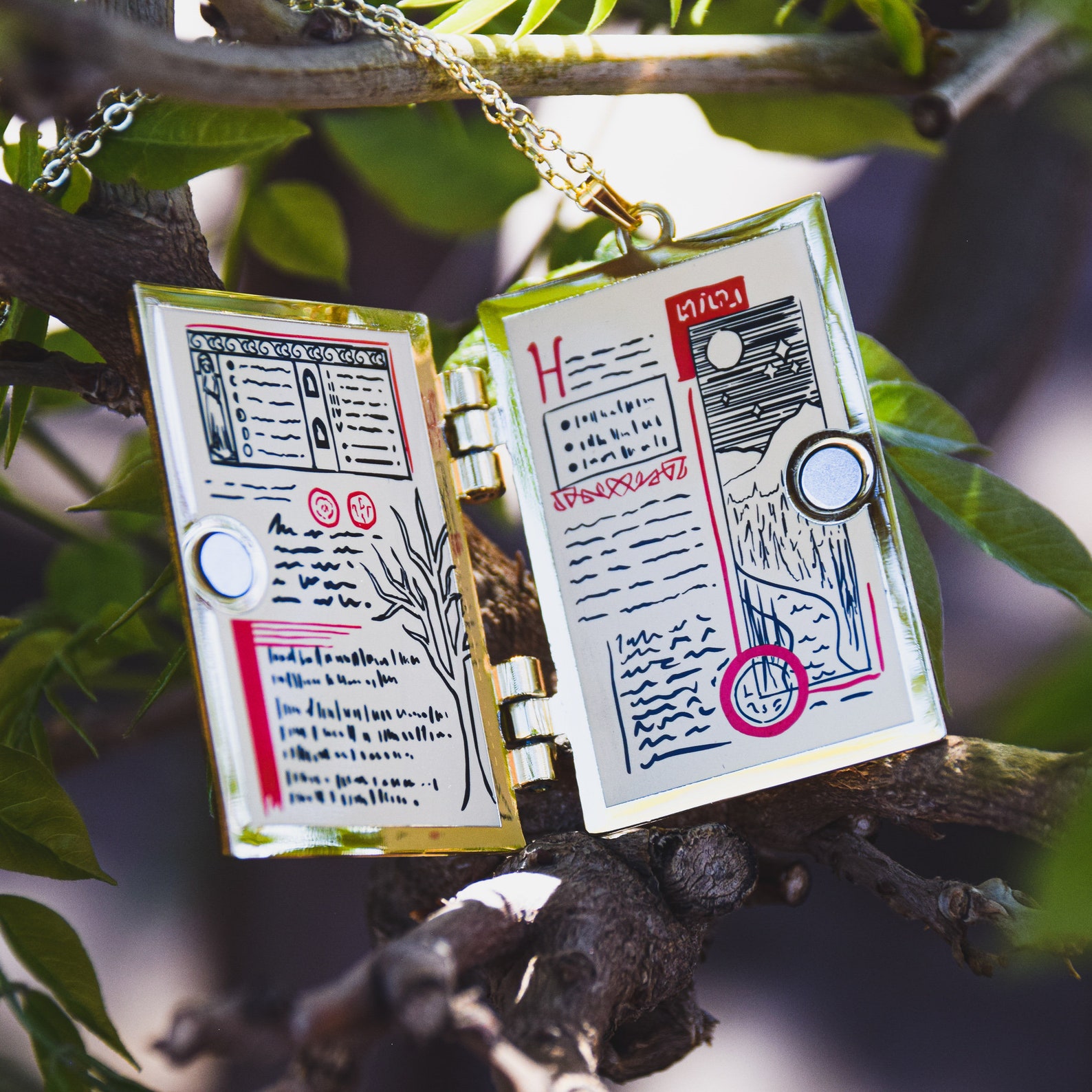 Witch's Spellbook Locket - Etsy