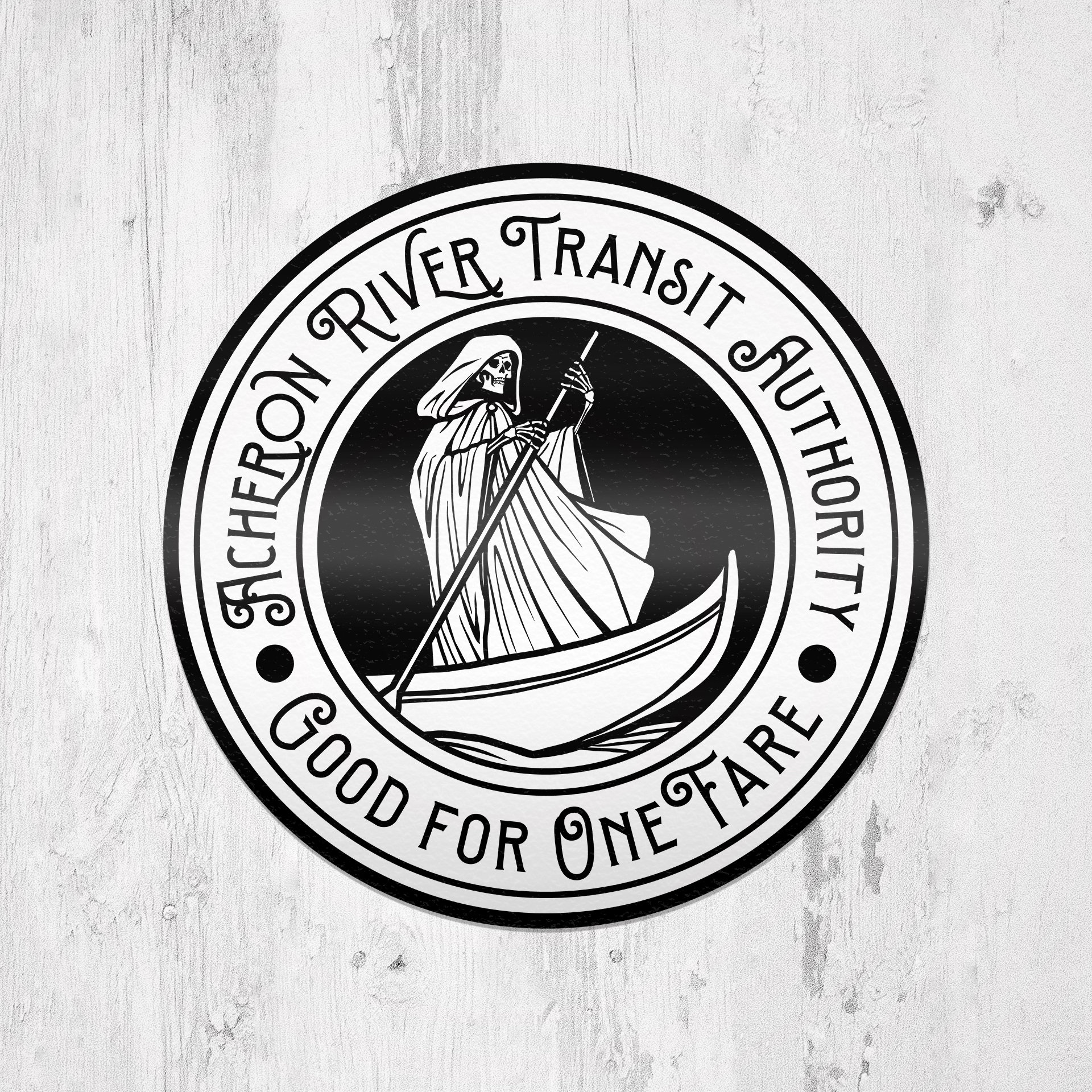 Underworld Transit Token Vinyl Sticker - Etsy