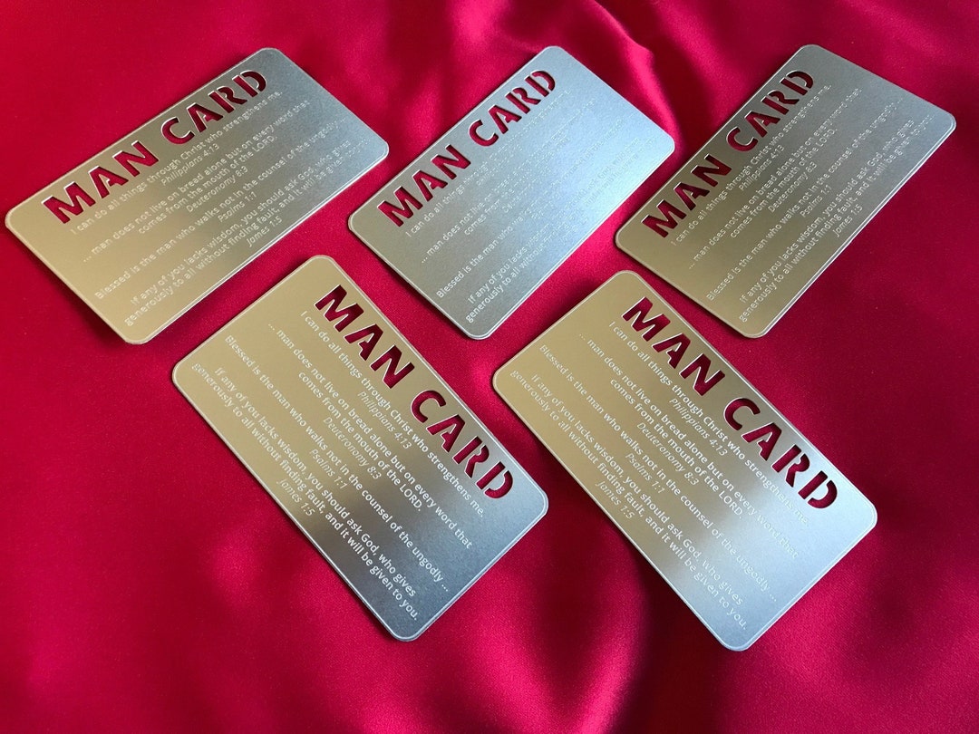 Man Card - Groupings of 5 to 200 Cards - Etsy