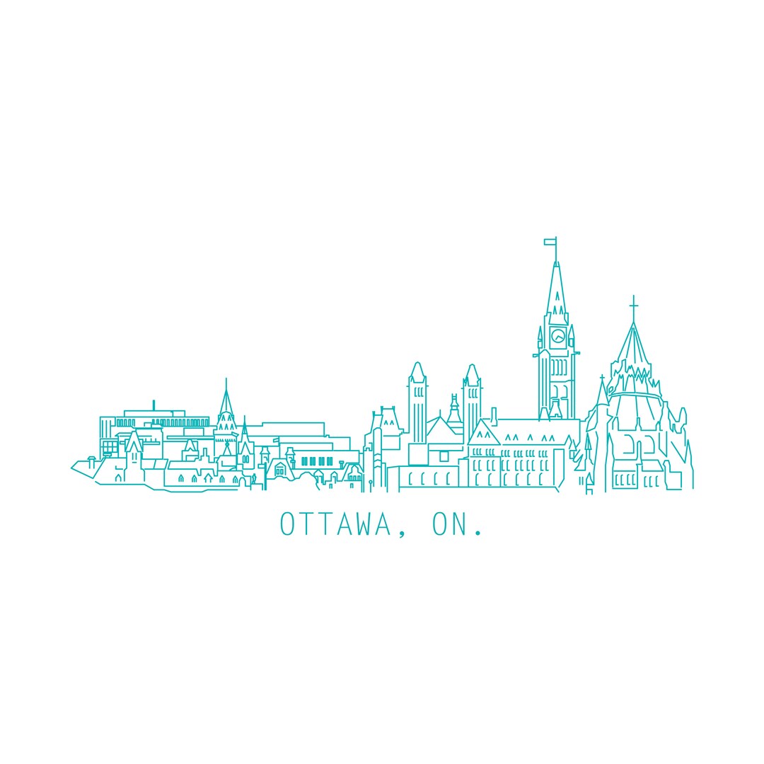Ottawa Parliament Line Art - Etsy