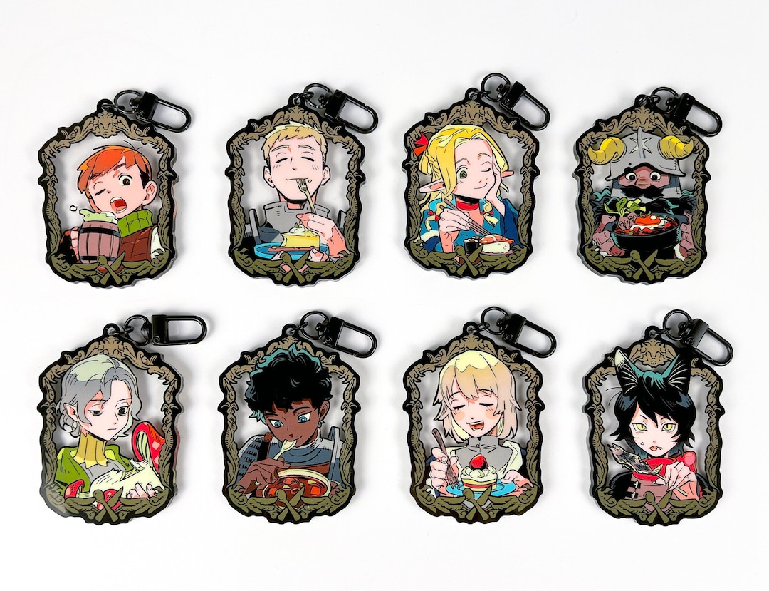 Delicious in Dungeon Portrait Keychain - Etsy