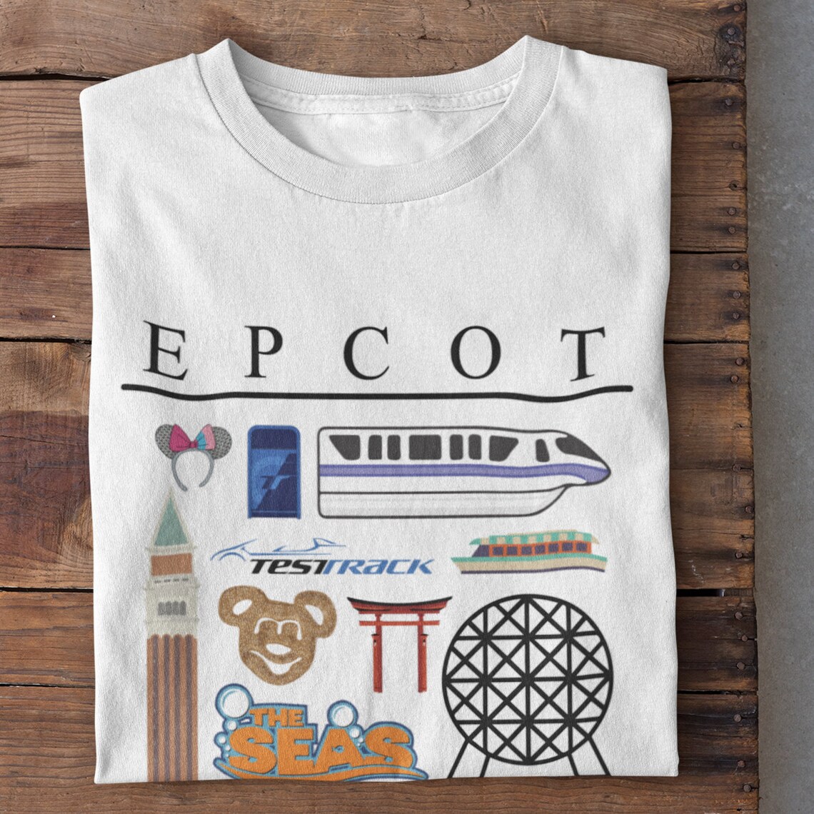 Epcot Vintage Style T-shirt | Etsy