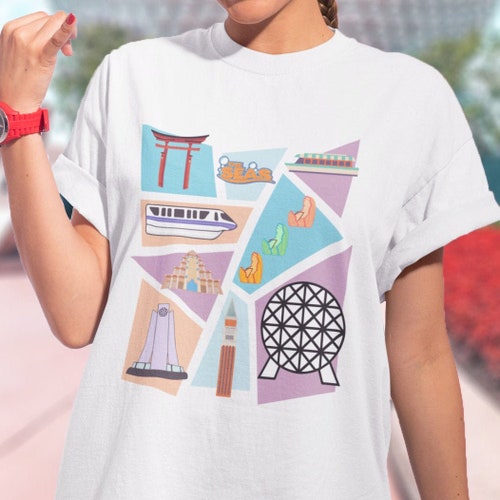 Epcot Retro 90's Style T-shirt - Etsy