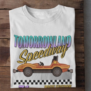 Tomorrowland Speedway Race Car Style T-shirt - Etsy