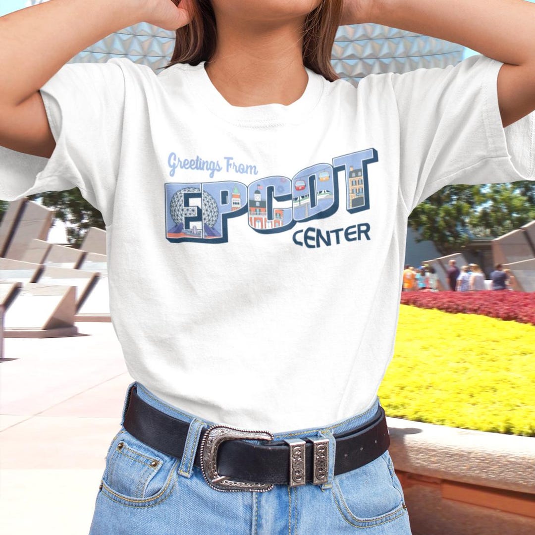 Greetings From Epcot Center T-shirt - Etsy