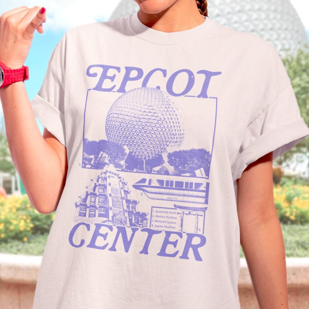 Epcot Center Vintage Style Graphic T-shirt - Etsy