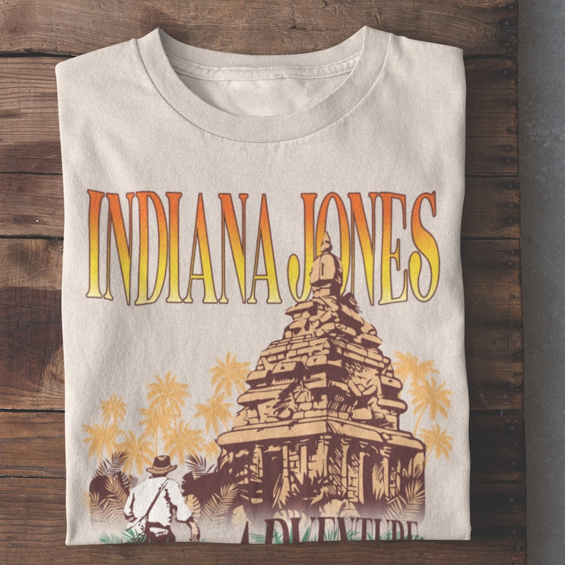 Indiana Jones Adventure Graphic Style T-shirt - Etsy
