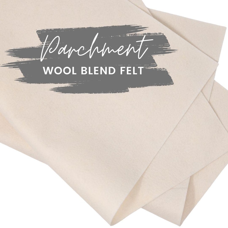 Parchment Wool Blend Felt Sheet: Soft DIY Craft Fabric - Etsy