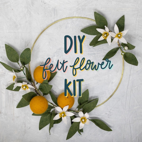 Felt Flower Kit - Etsy