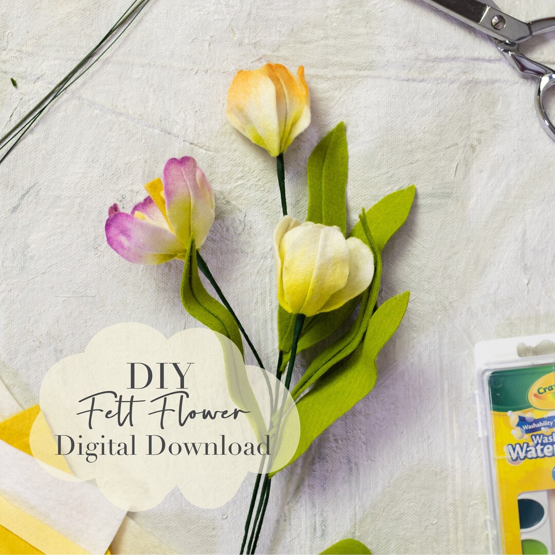 Tulip Digital Download PDF and SVG DIY Package - Etsy