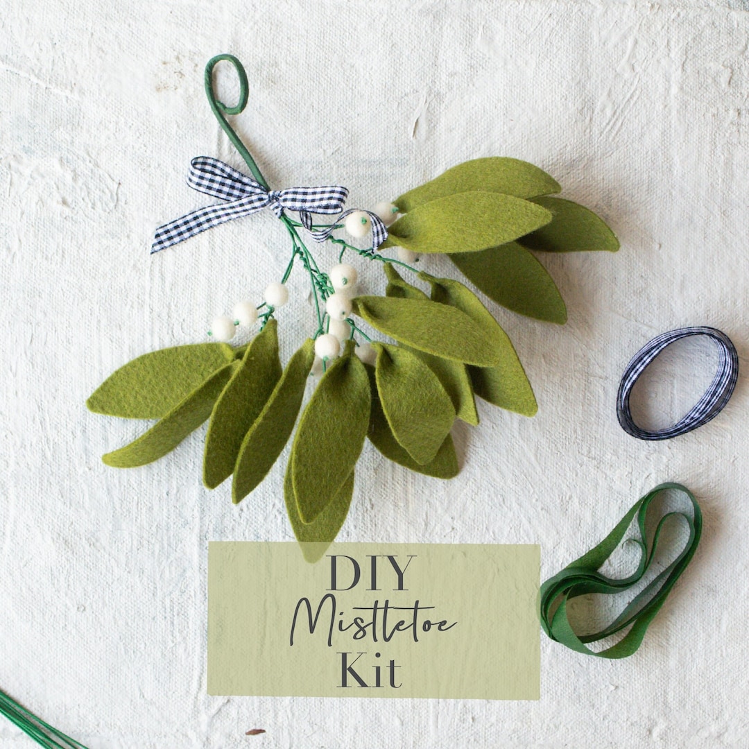 Mistletoe Felt DIY Kit and Tutorial - Etsy
