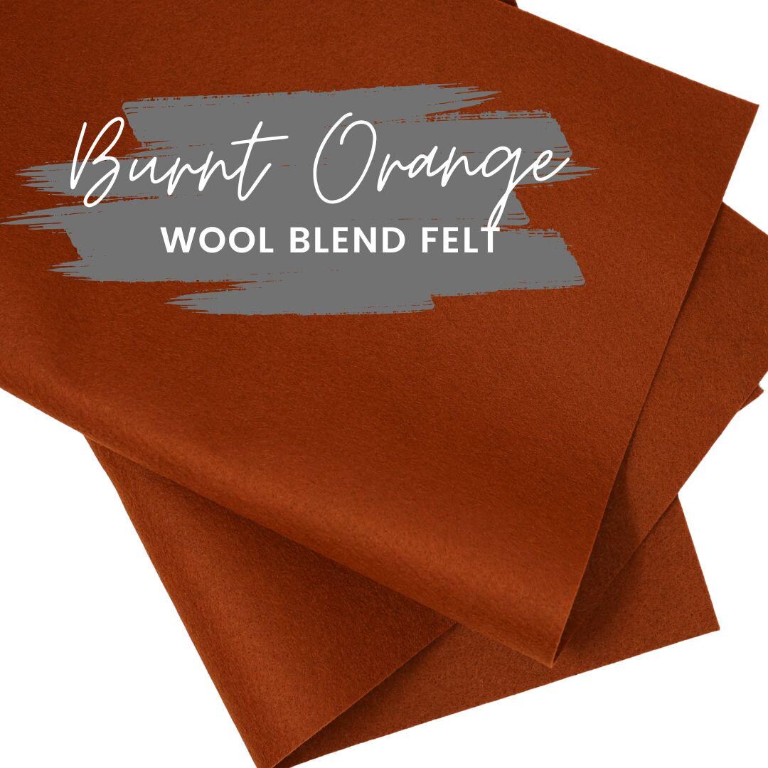 Burnt Orange Wool Blend Felt Sheets: DIY Craft Fabric - Etsy