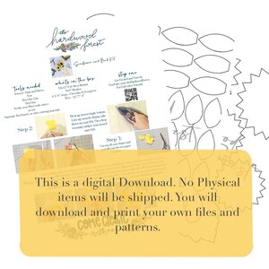 Sunflower and Bud Digital Download DIY Package - Etsy