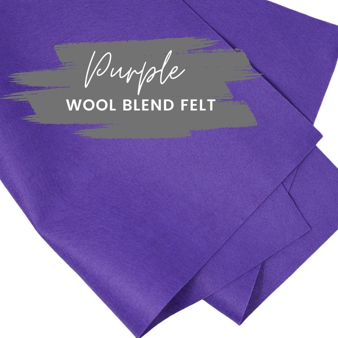 Purple Wool Blend Felt Sheets: DIY Craft Fabric - Etsy