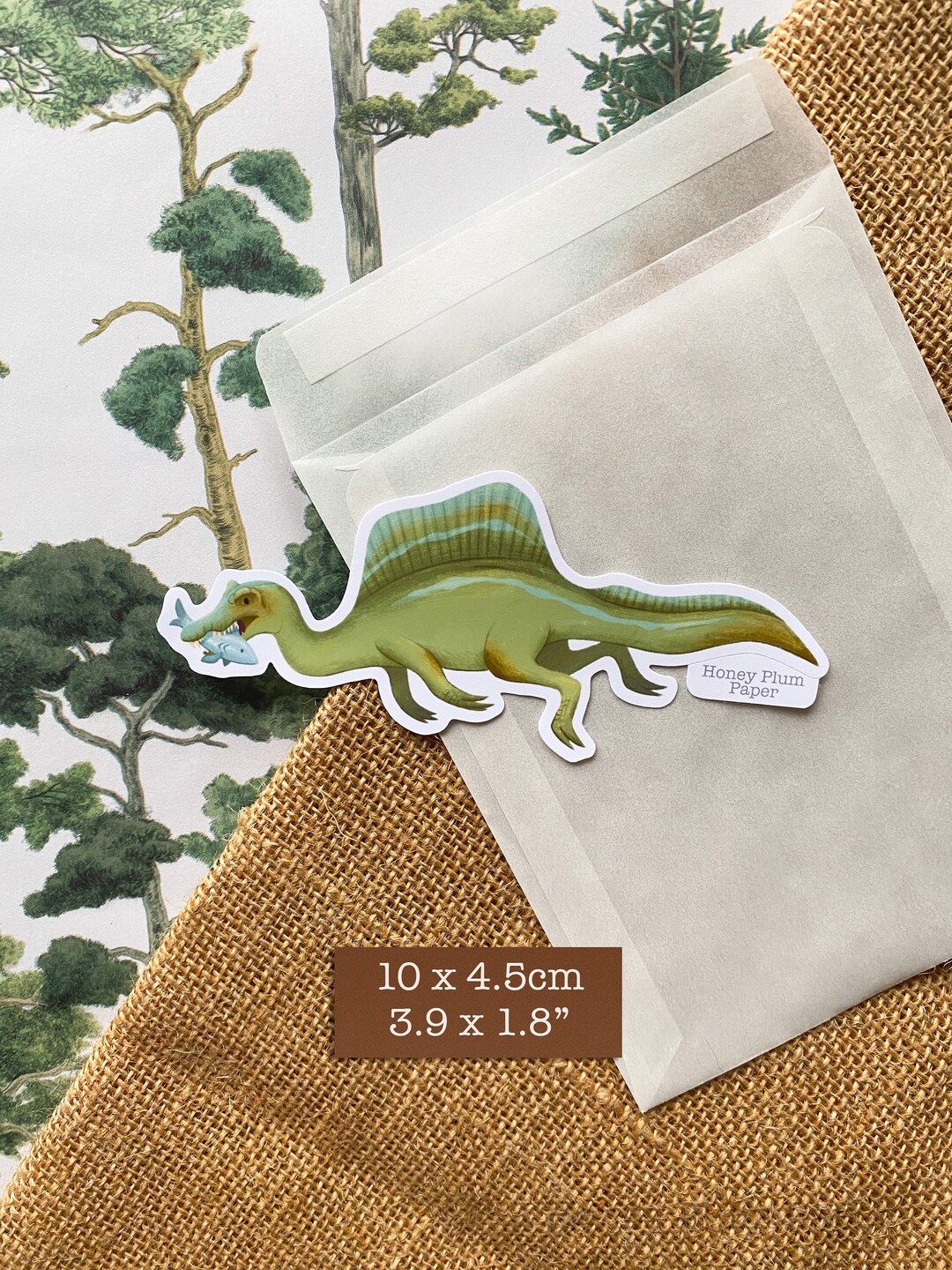 Spinosaurus Sticker Matte Dinosaur Sticker T-rex / - Etsy