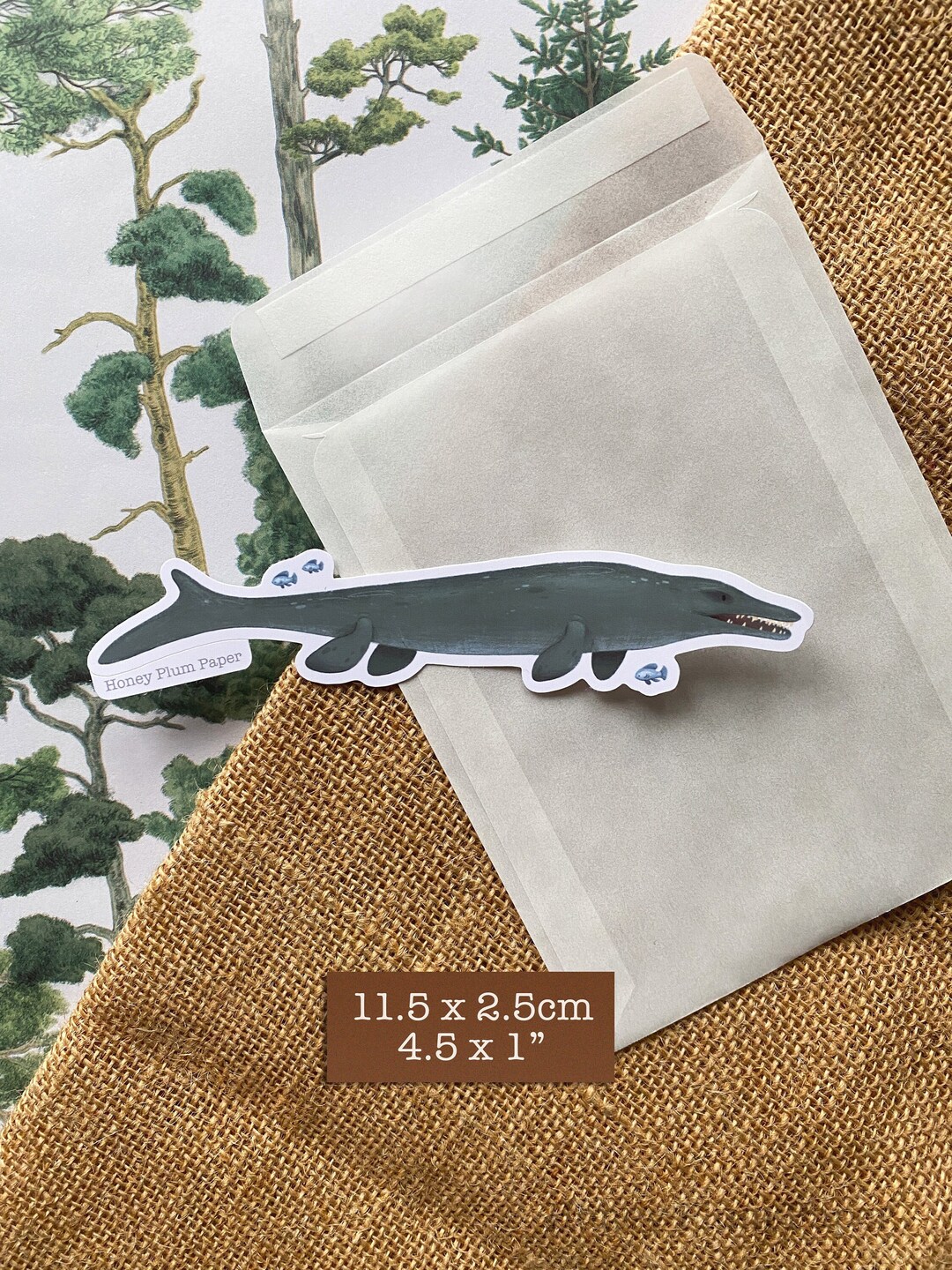 Mosasaurus Sticker Matte Dinosaur Sticker T-rex / Mosasaur - Etsy