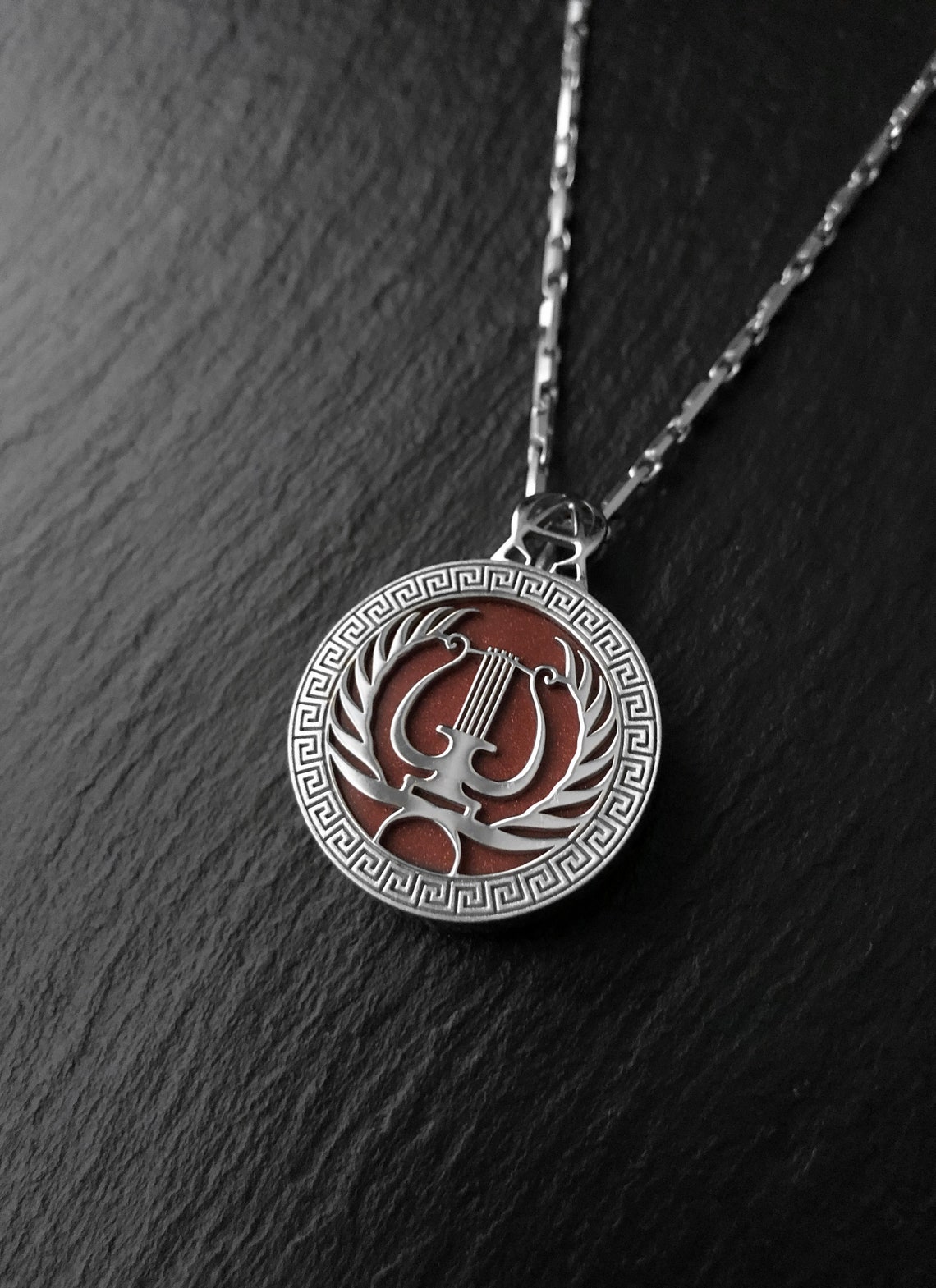 Apollo Greek God of Sun Silver Pendant / Necklace - Etsy