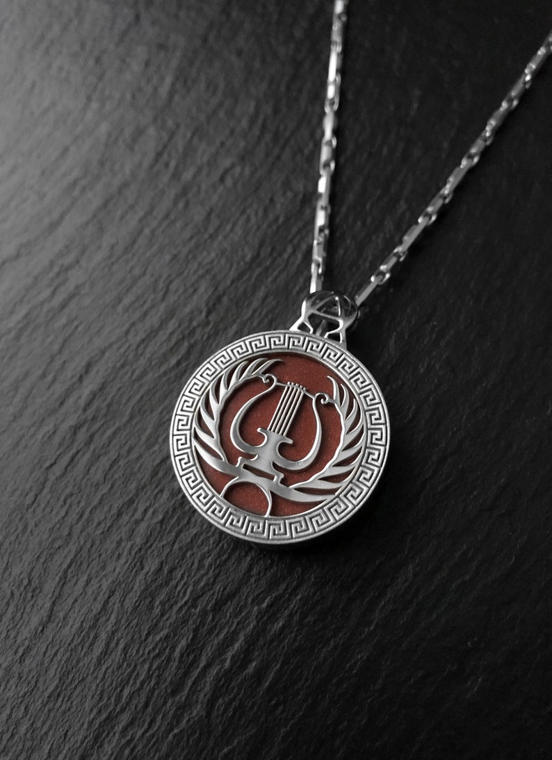 Apollo Greek God of Sun Silver Pendant / Necklace - Etsy