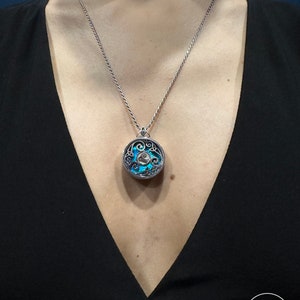 Silver Water Element Necklace / Pendant With Abalone Shell - Etsy