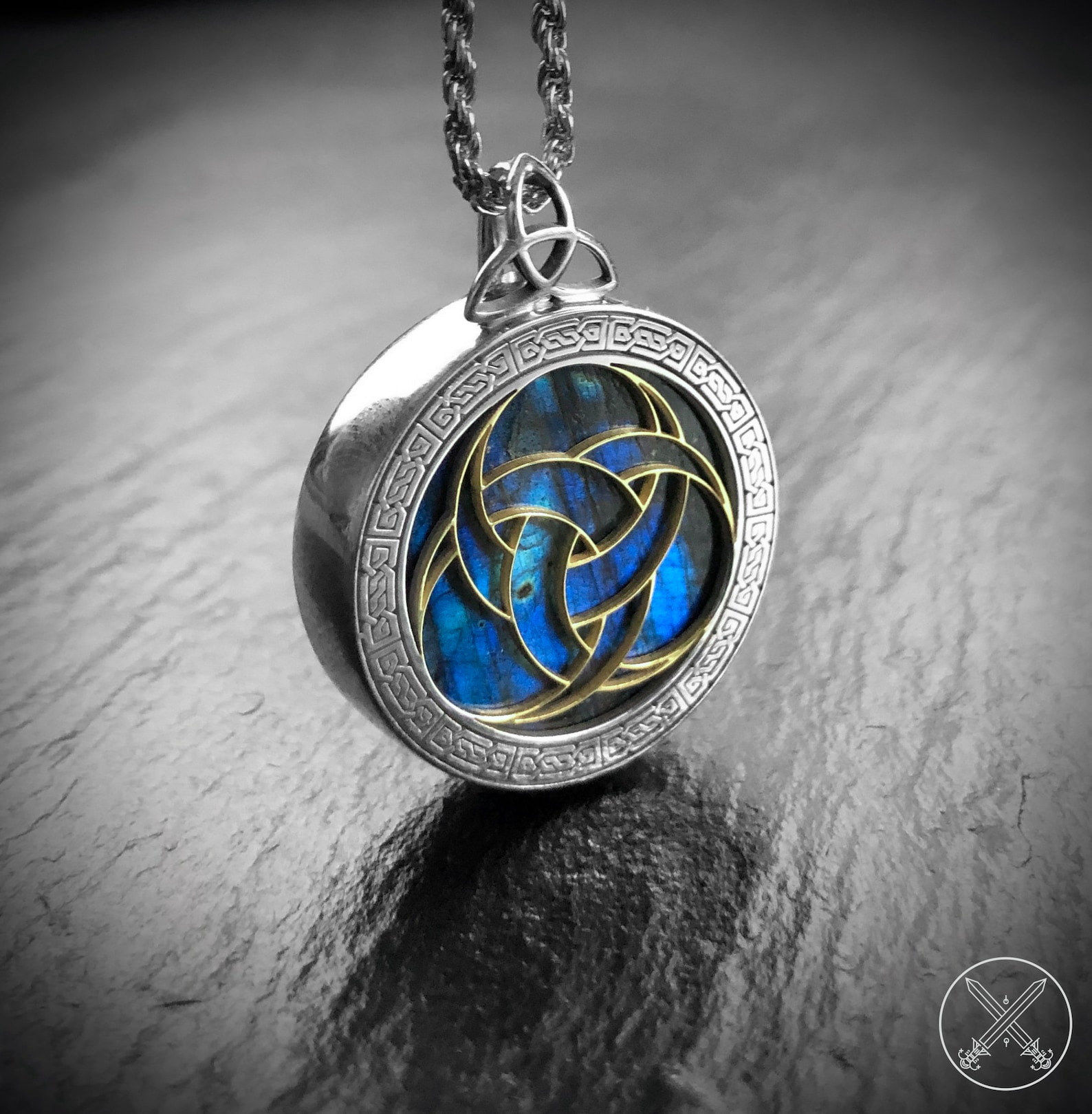 Hecate Goddess of Moon and Magic Necklace With Labradorite Gemstone ...