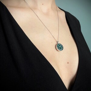Taurus Sign Necklace With Green Agate Stone, Zodiac Jewelry, Taurus ...