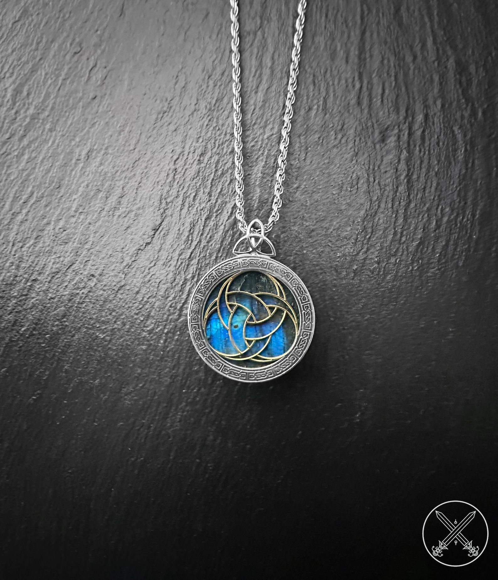 Hecate Goddess of Moon and Magic Necklace With Labradorite Gemstone ...