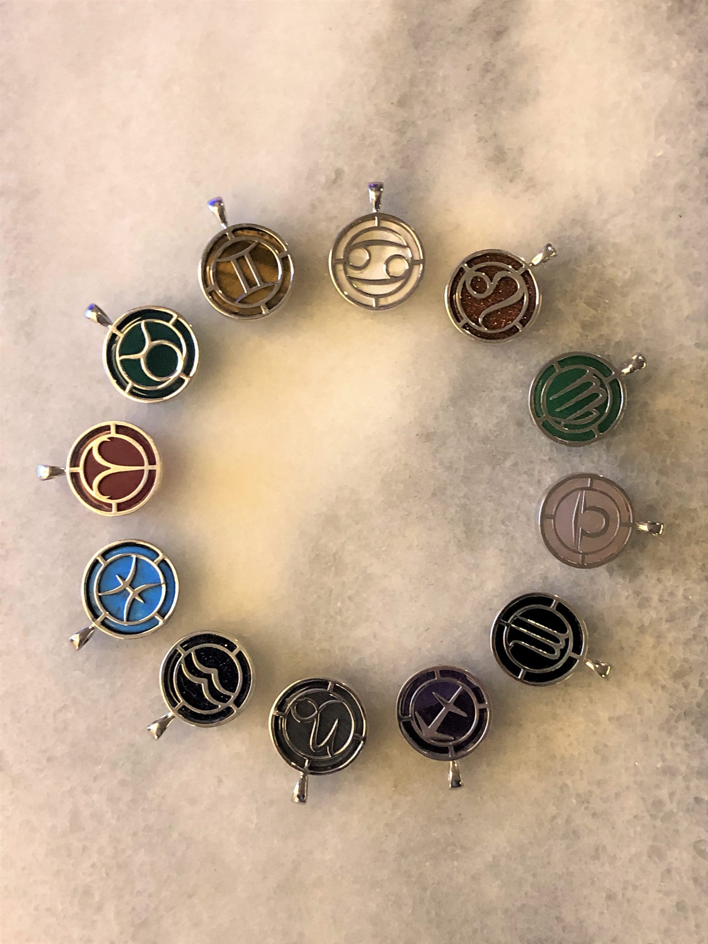 Silver Libra Sign Necklace With Rose Quartz Gemstone Zodiac - Etsy UK