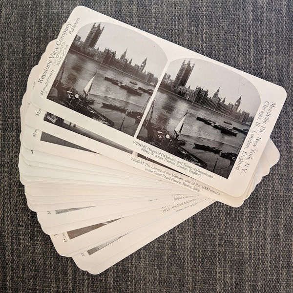 Stereoscope Cards From - Etsy