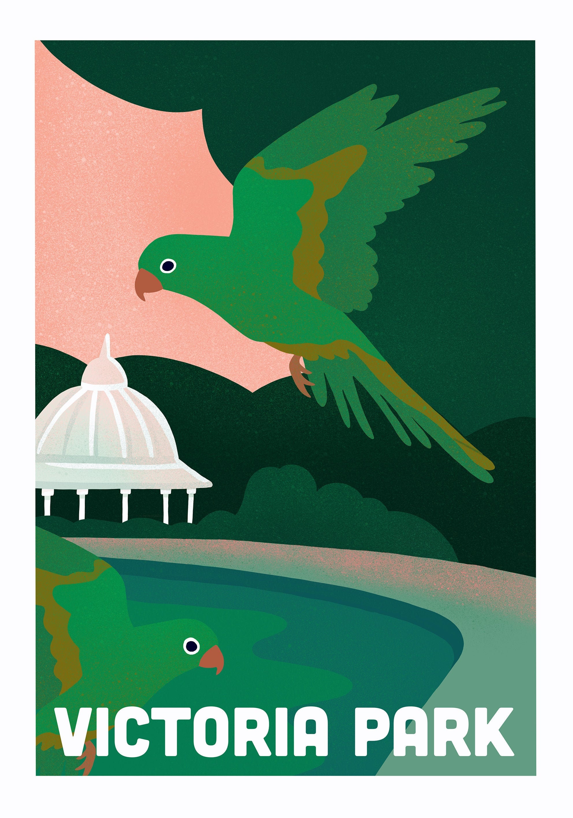 Victoria Park - A3 Poster Print - Etsy UK