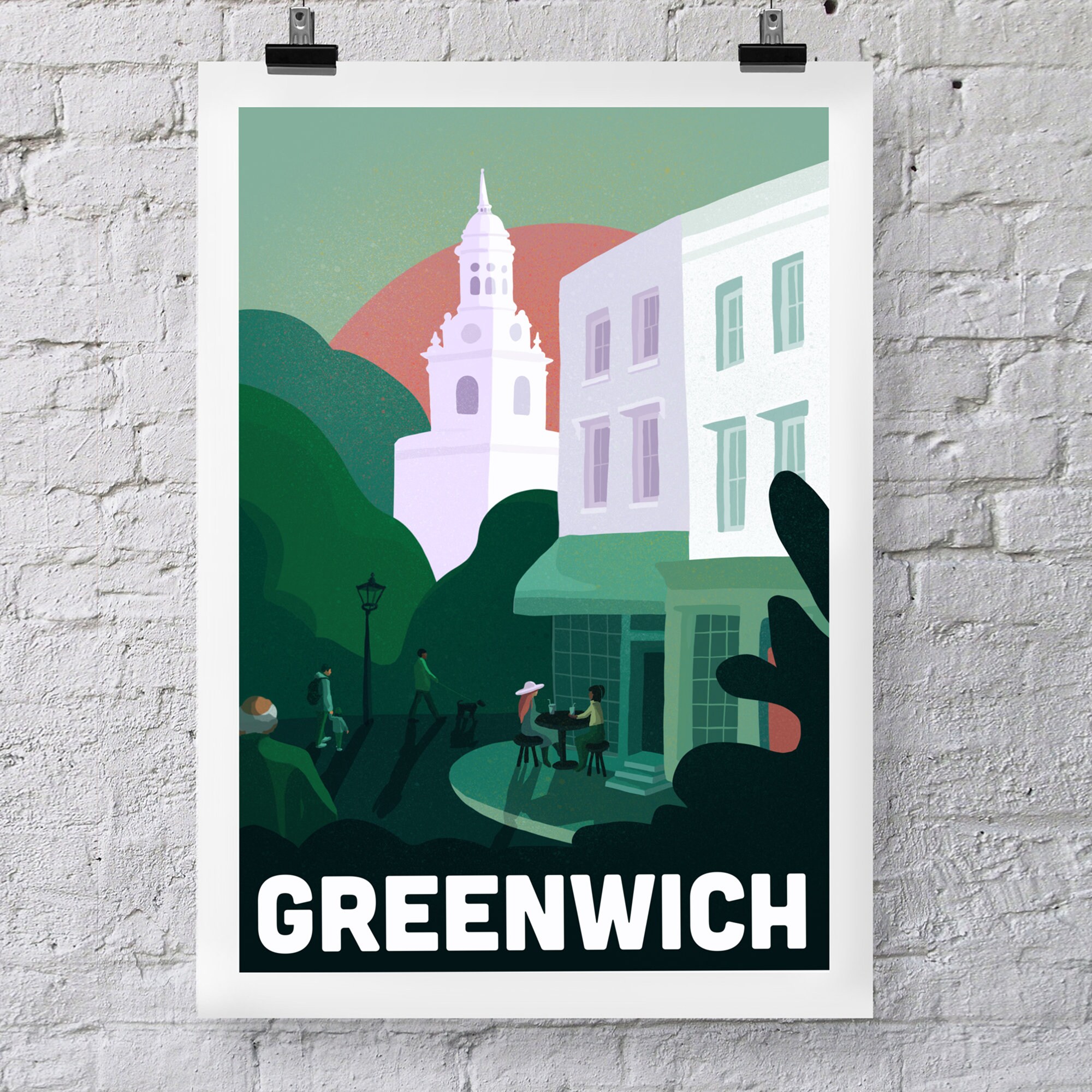 Greenwich A3 Poster Print - Etsy