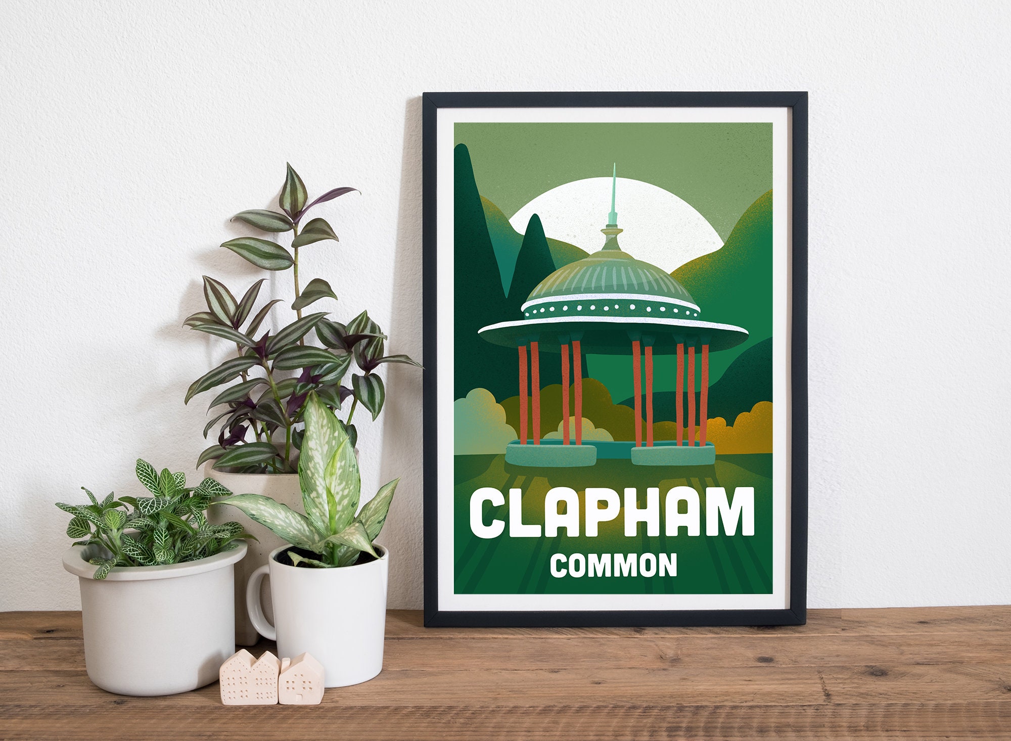 Clapham Common - A3 Poster Print - Etsy