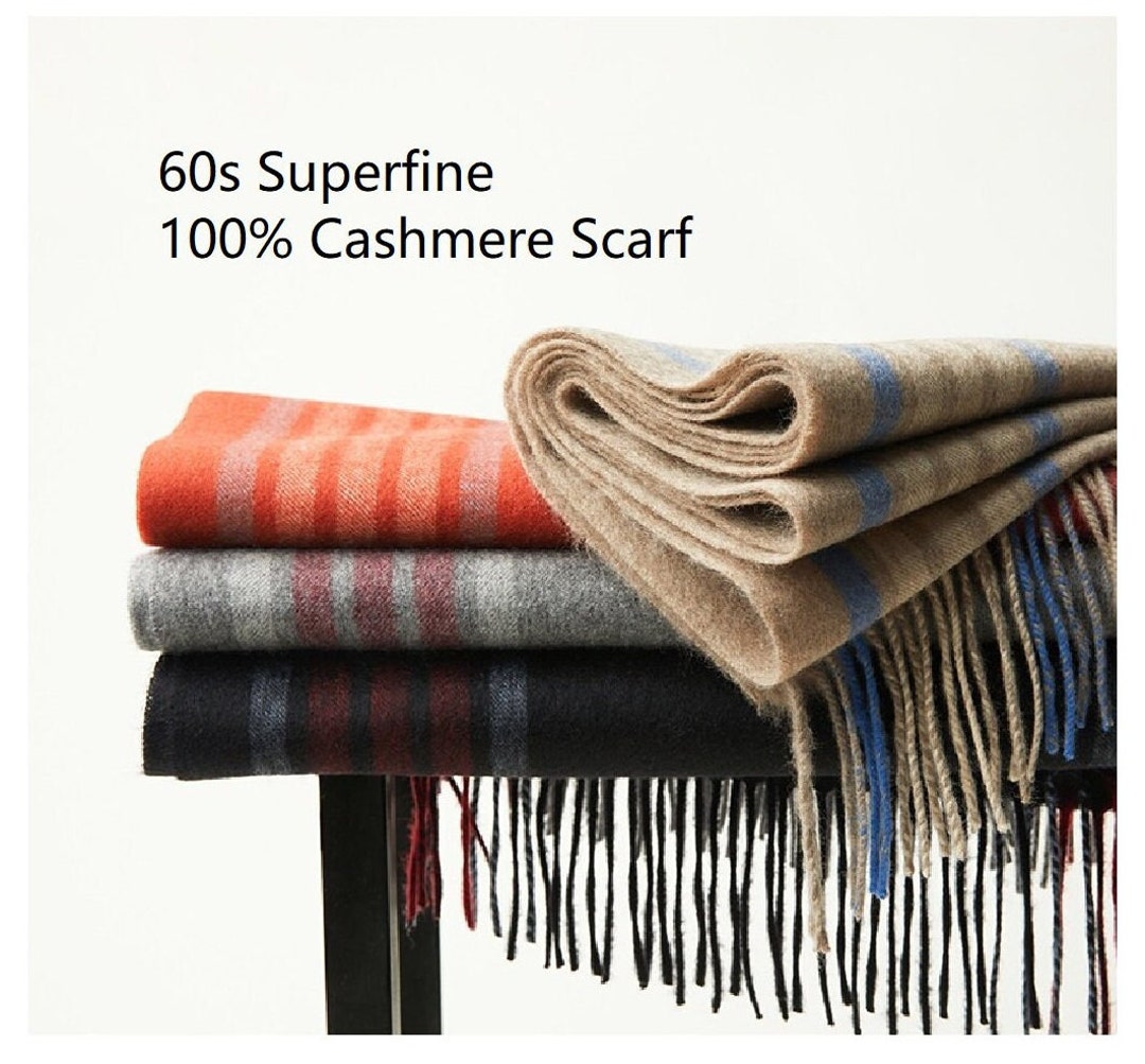 100% Cashmere Scarf 190 X 33cm /75x13 Inches 4 Colors Superfine ...