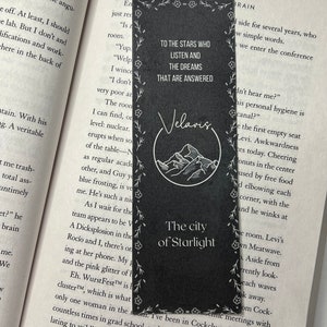 Feyre Darling Velaris Inspired Bookmarks Fantasy Book Series Bookmark ...