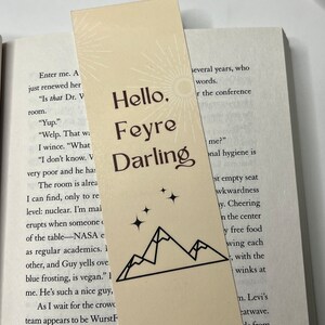 Feyre Darling Velaris Inspired Bookmarks Fantasy Book Series Bookmark ...