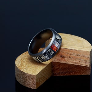 Class Ring Black Matte, High School Class Ring , College Ring , Gift ...