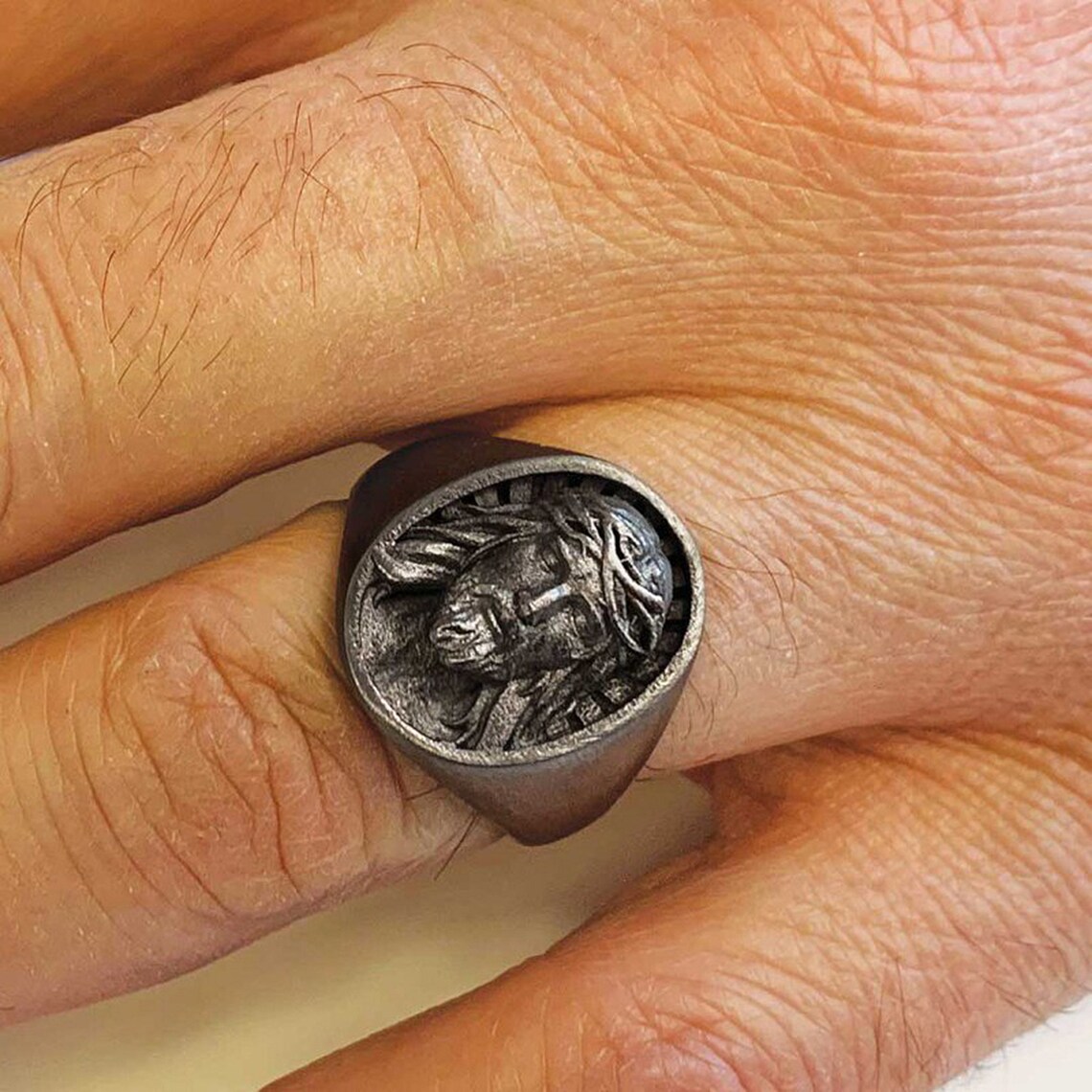 Christian Ring Men Christian Jewelry Jesus Christ Ring | Etsy