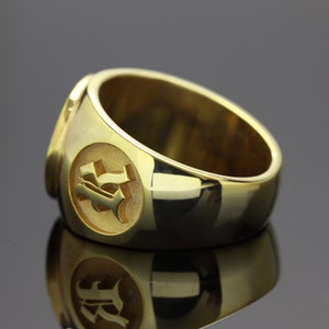 Custom Mason Ring , Initial Rings, Rosicrucian & Martinist Ring ...