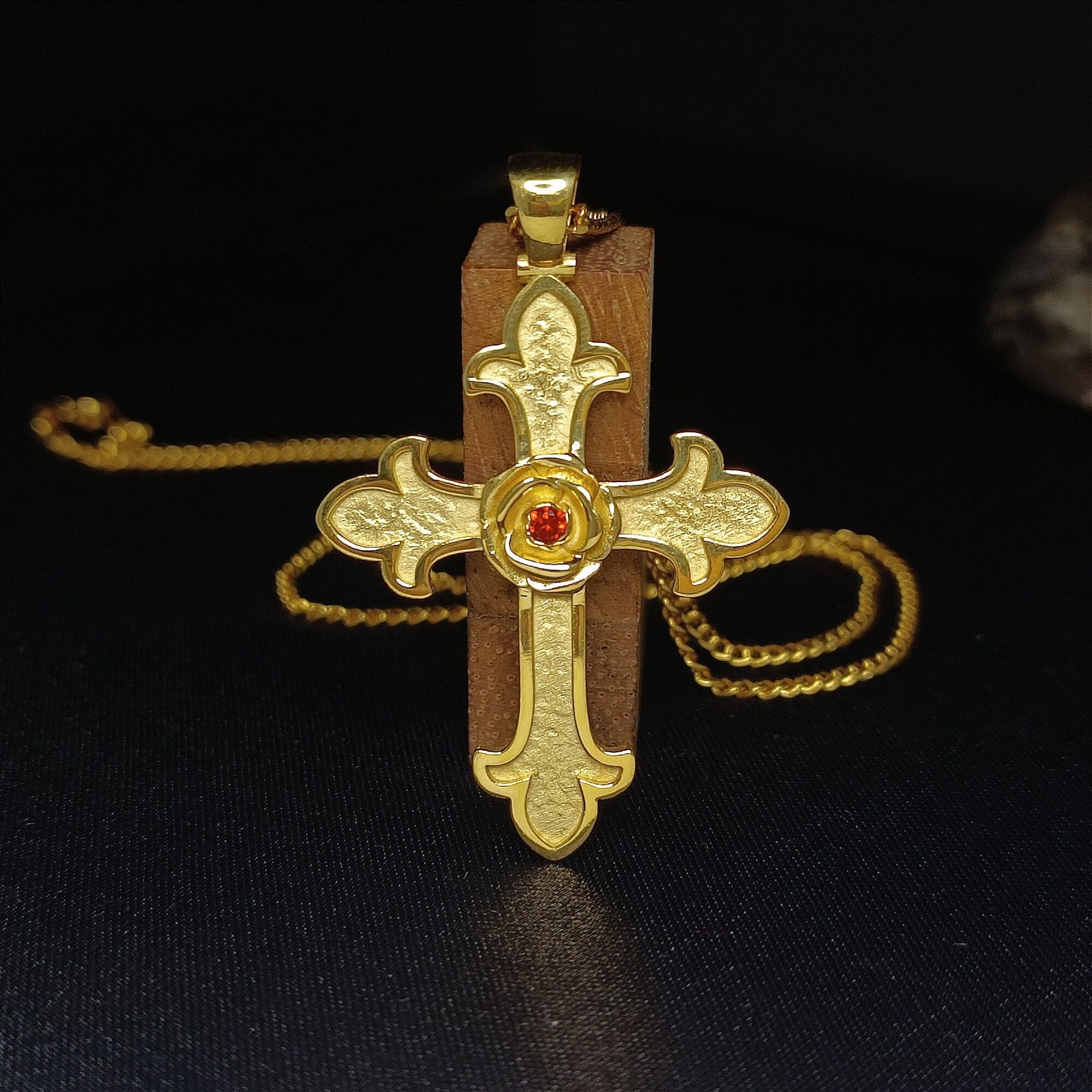 Rose Cross Necklace , Rosicrucian Order Pendant , Masonic Christian ...